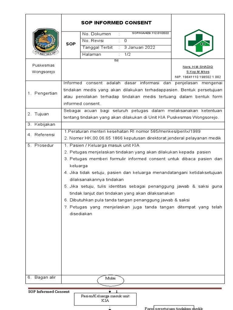 Sop Informed Consent Ni Nyoman | PDF
