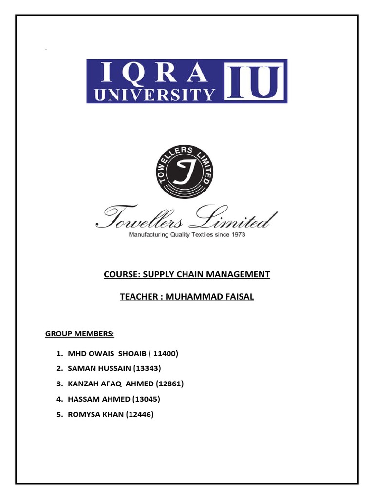 SCM Final Report | PDF | Inventory | Enterprise Resource Planning