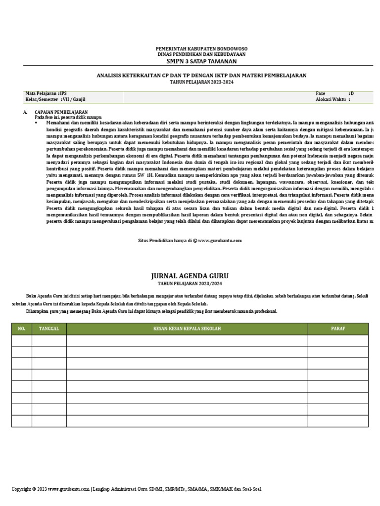 Jurnal Mengajar Guru | PDF