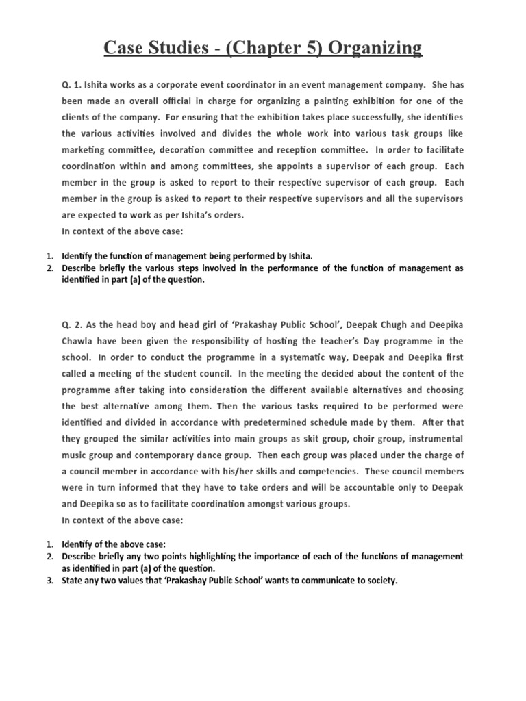 Xii BS - CH 5 Case Study | PDF | Decentralization | Marketing