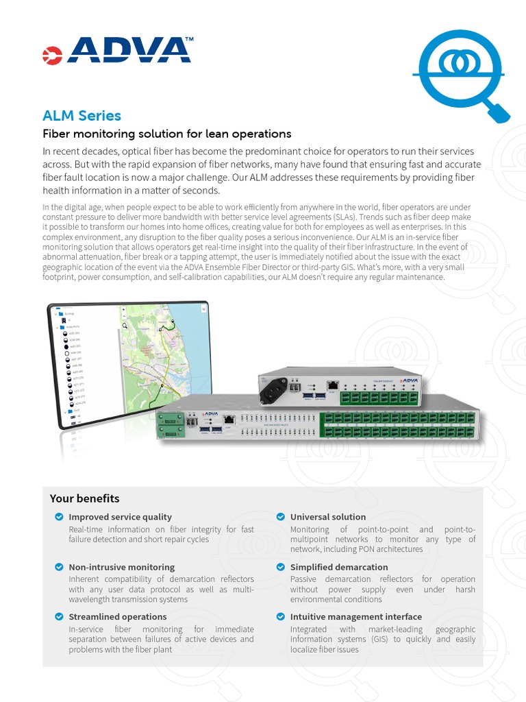 ALM Series: Fiber Monitoring Solution For Lean Operations | PDF