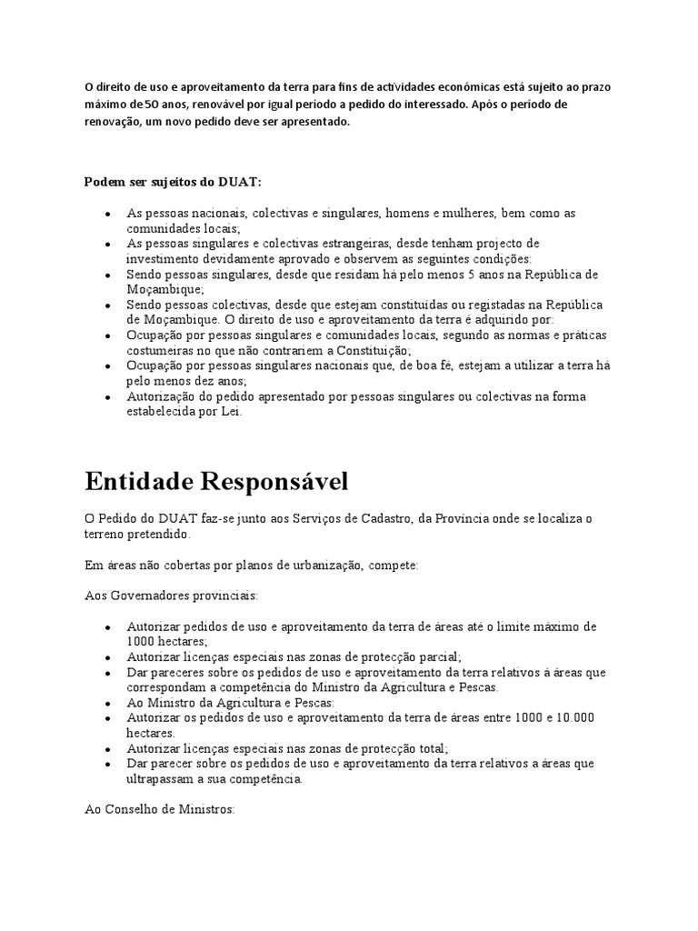 Duat Compilacao | PDF | Moçambique | Agricultura