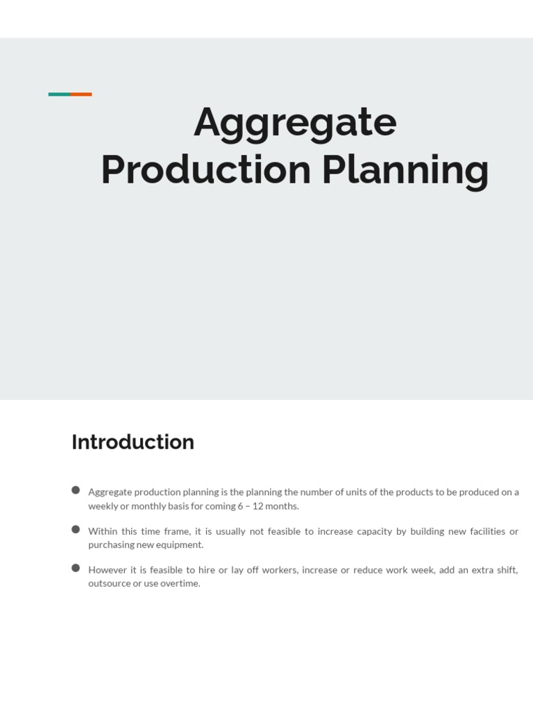 Aggregate Production Planning | PDF | Inventory | Economies
