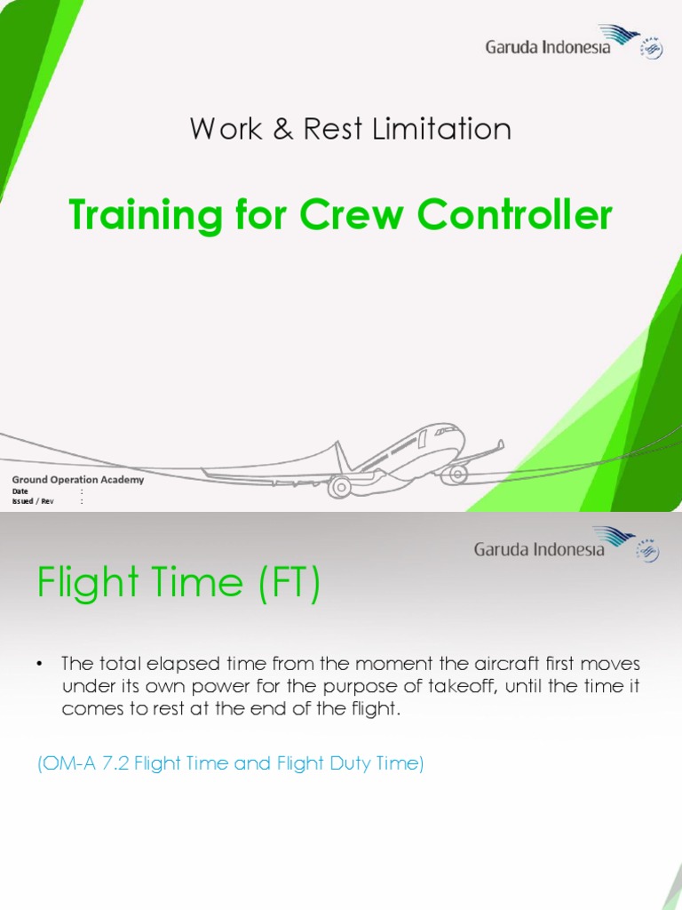 Training For Crew Controller 2018 - Modul 4 - Work & Rest Limitation - H | Download Free PDF ...