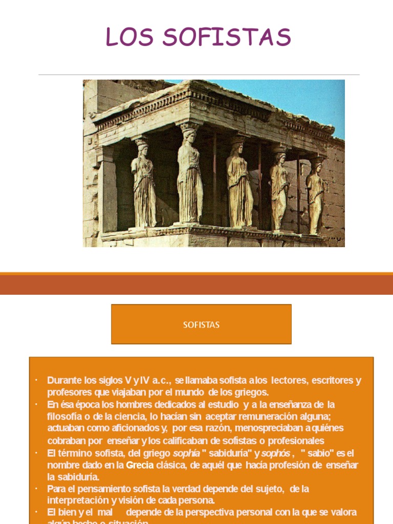 Clase 4 Los Sofistas | PDF