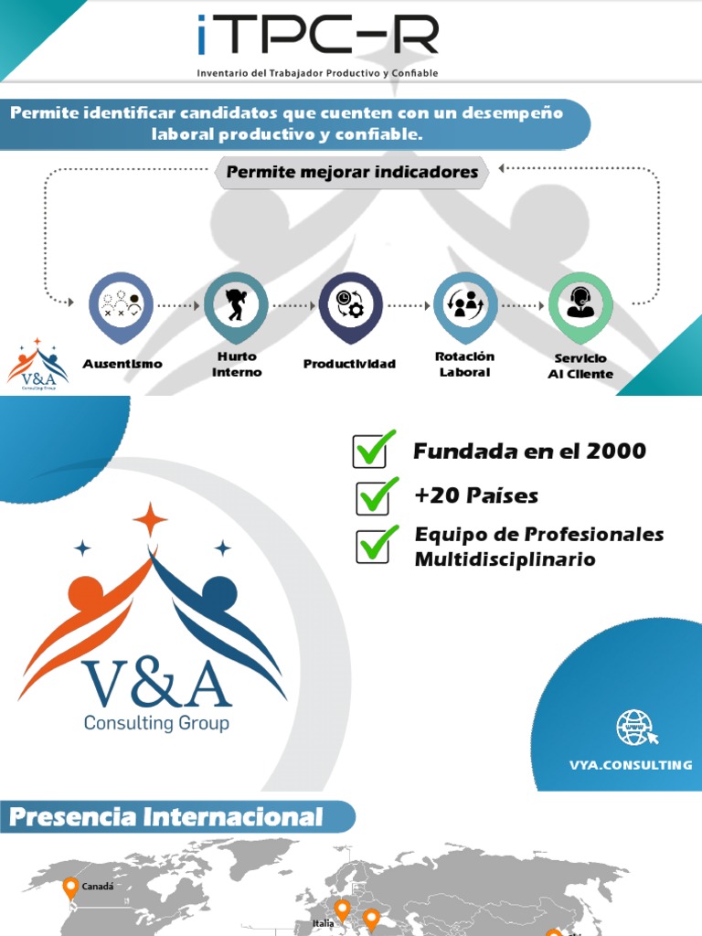 Evaluación ITPC-R: Productividad y Confiabilidad | PDF