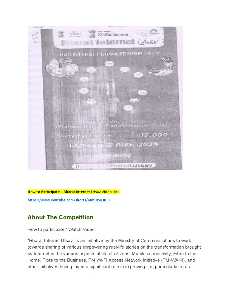 Bharat Internet Utsav | PDF