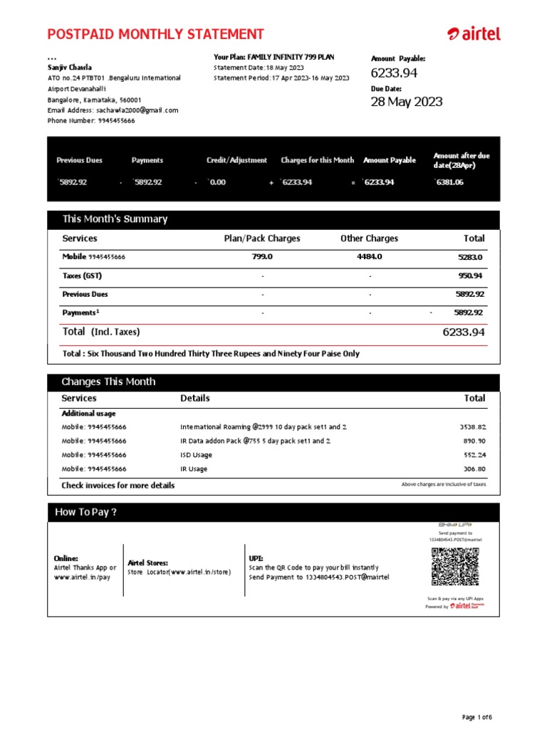 Bill | PDF | Cheque | Payments