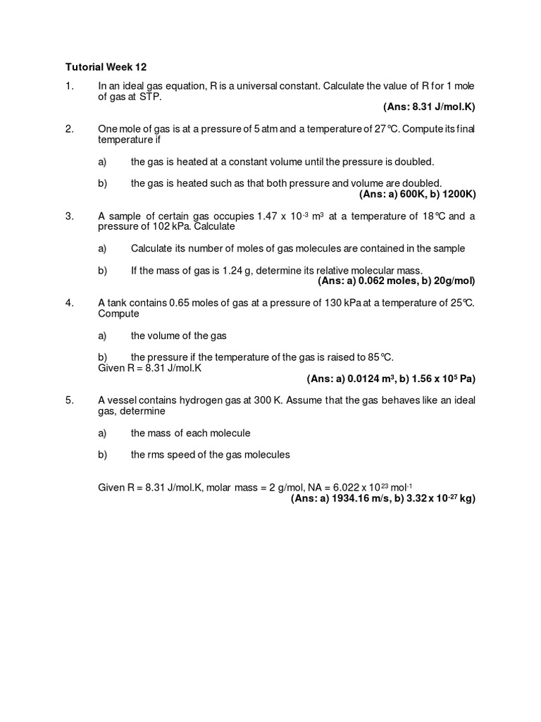 PHY210 Tutorial Chapter 6 Part 2 | PDF