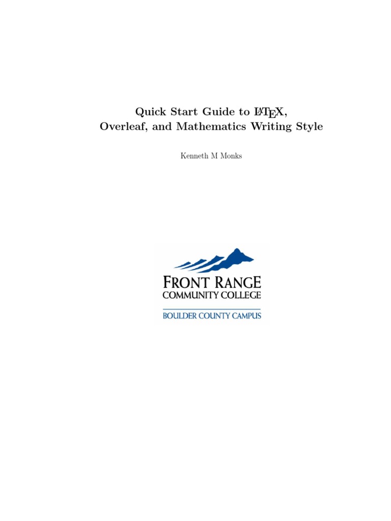 Quick Start Guide | PDF | Bracket | Matrix (Mathematics)