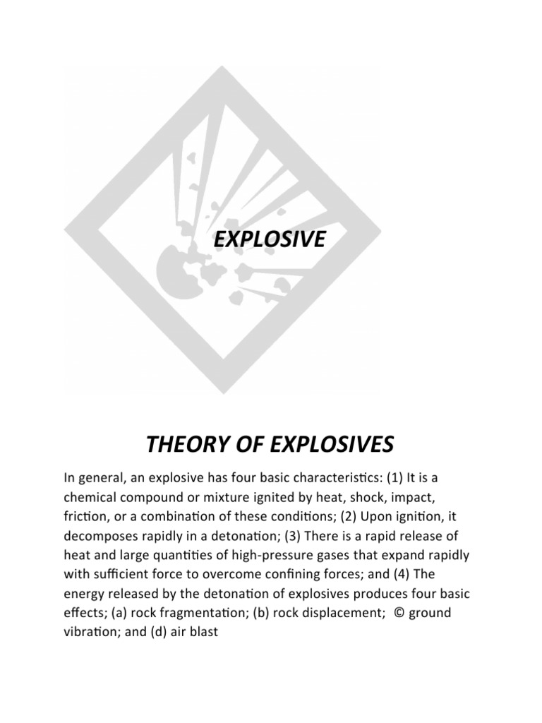 EXPLOSIVE | PDF | Combustion | Explosion