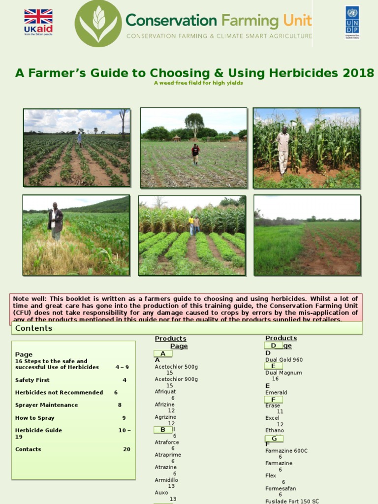 Herbicide Guide for Farmers | PDF | Herbicide | Agriculture