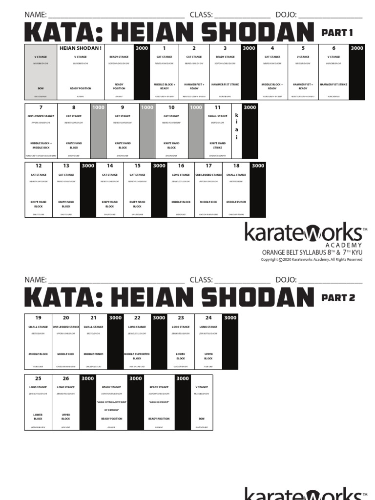 Kata Heian Shodan Pdf Kata Individual Sports