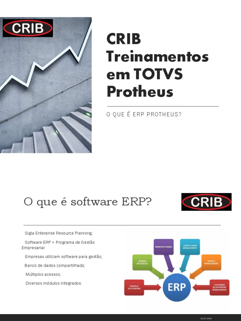 Crib Treinamentos em Totvs Protheus: O Que É Erp Protheus? | PDF