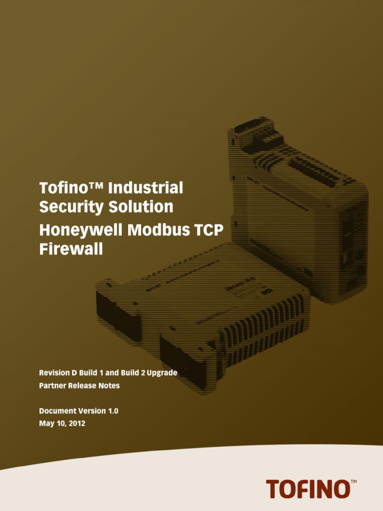 Honeywell Modbus TCP Firewall Rev D Partner Upgrade Release Notes v1.0 ...