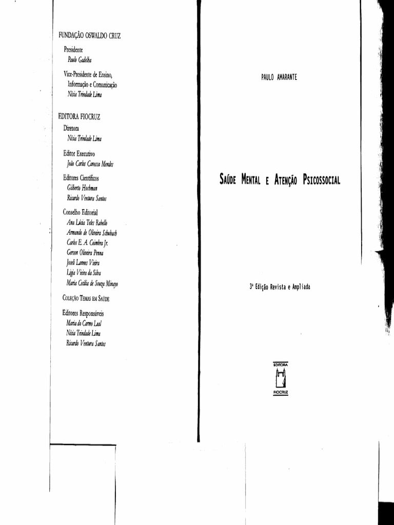 Sade Mental e Ateno Psicossocial Cap. 4 5 e Final | PDF