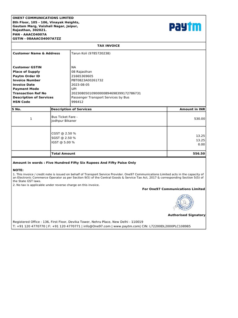 Invoice PBT0823A00261732 | Download Free PDF | Invoice | Government Finances