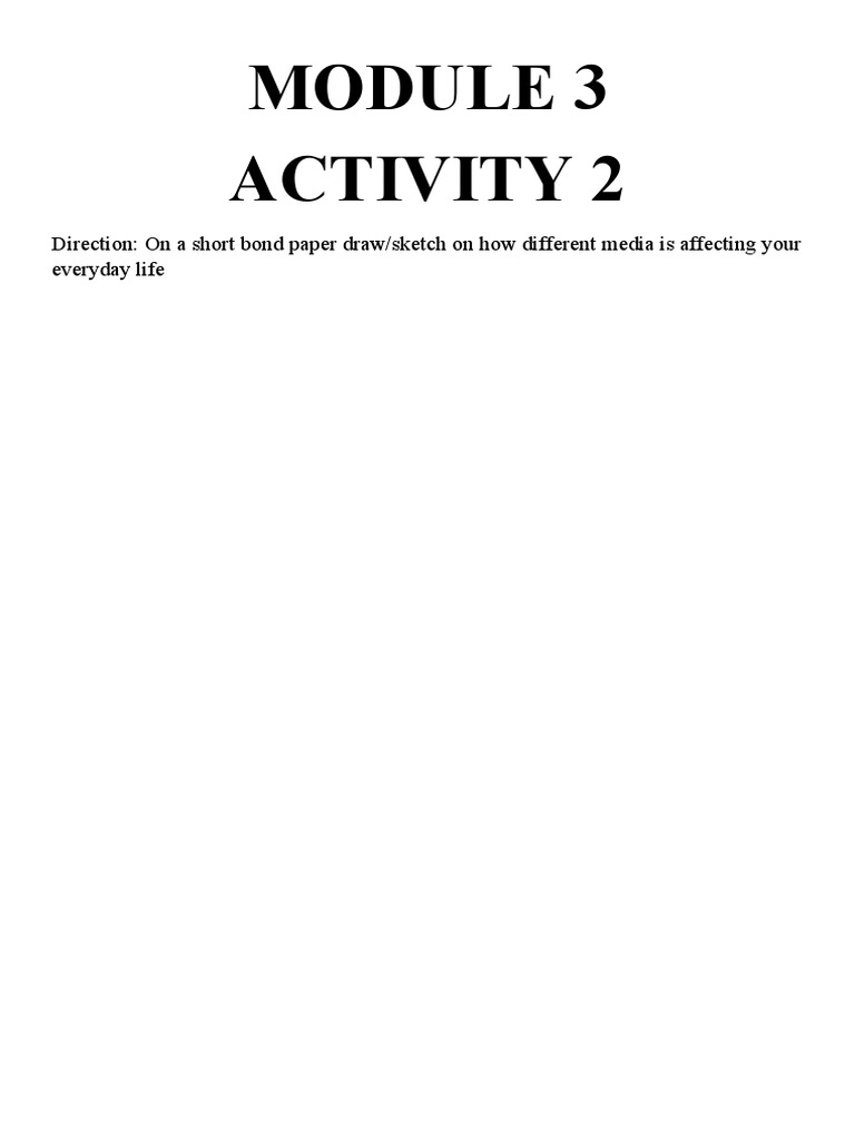 Module 3-4 | PDF | Mass Media | Books