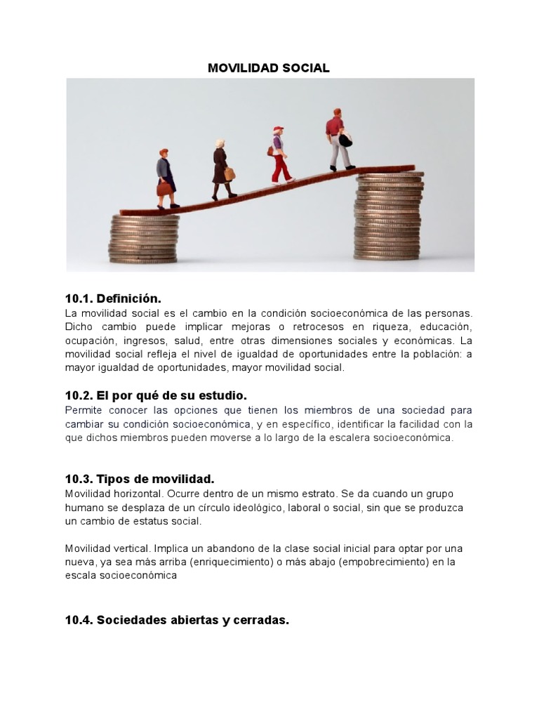 Movilidad Social | PDF | Mobilidad social | Estatus social