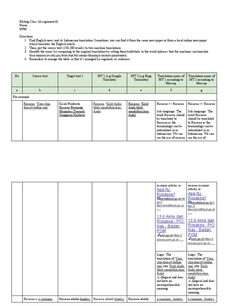 Editing Assignment 6 Pdf Linguistics Association Football 