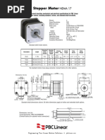 NEMA 17 Stepper Motor Specifications | PDF | Science & Mathematics