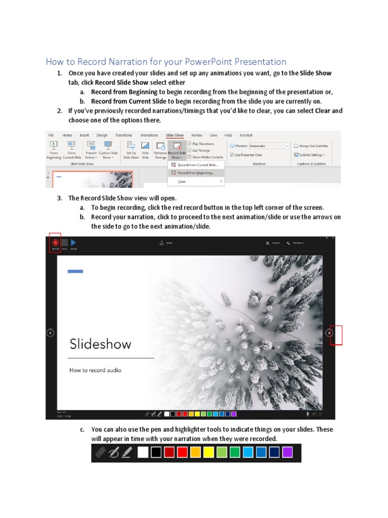 Adding Narration To Powerpoint Slides | PDF | Software | Computing