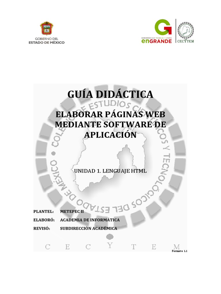 Guía para Crear Páginas Web en HTML | PDF | HTML | Red mundial