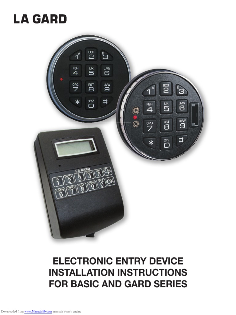 DormaKaba Lagard 3000 Series Manual | PDF | Screw | Electrical Connector