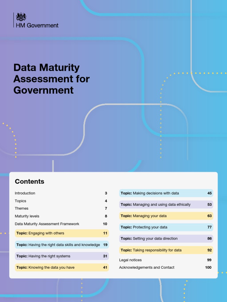 Data Maturity Assessment For Government (UK) | PDF | Expert | Leadership