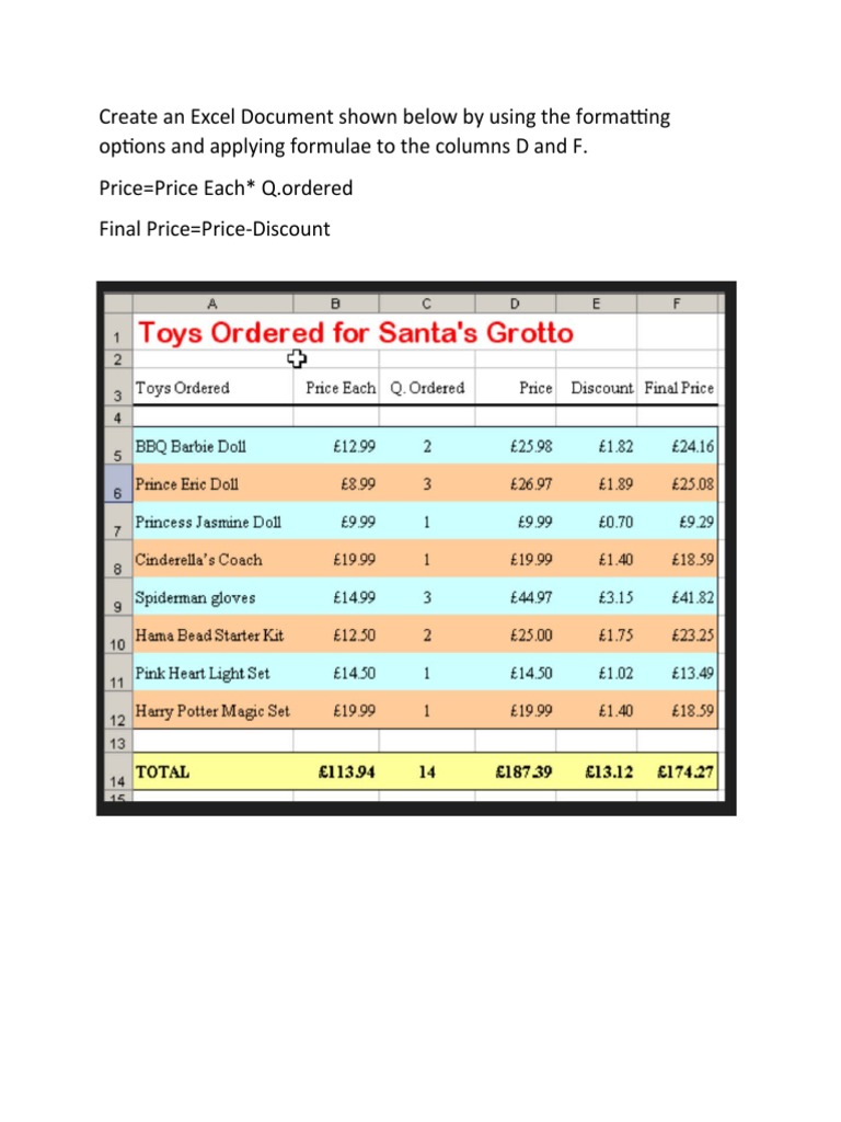 Excel Plain Toys | PDF