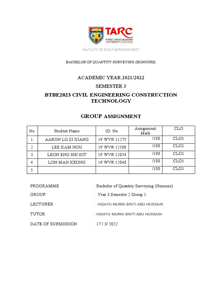 CE Assignment | PDF | Bridge | Concrete