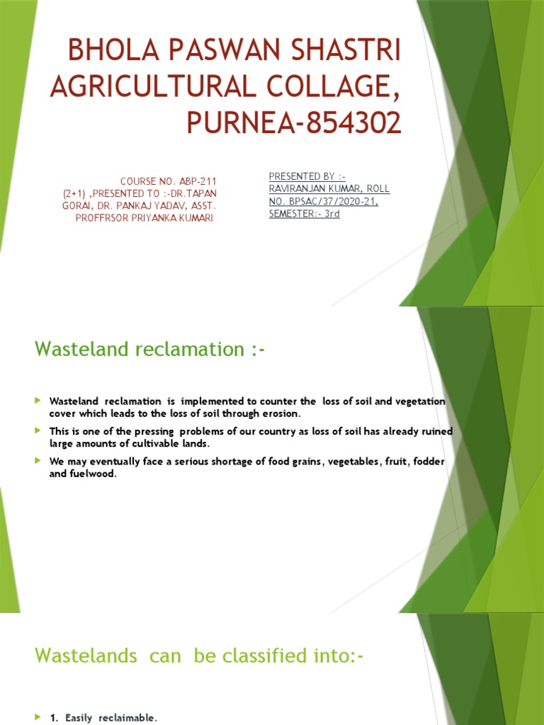 ABP - 211 Environmental Science | PDF | Agriculture | Soil