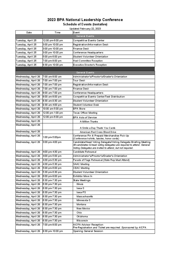 MASTER SOE NLC 2023 For Conference Preview Guide | PDF | Application ...