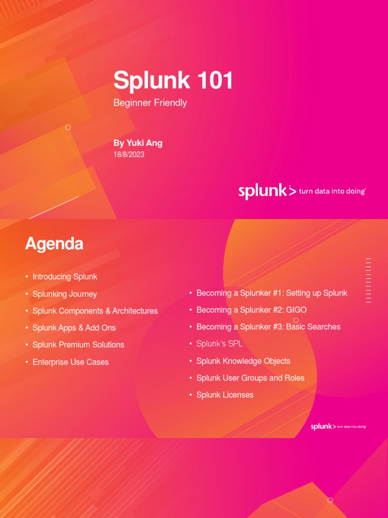 Splunk 101 | PDF | Computer Cluster | Search Engine Indexing