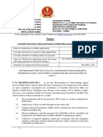 Delhi Police Constable Physical Criteria | PDF