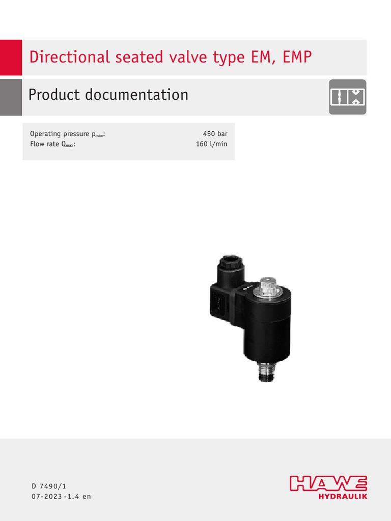 Directional Seated Valve Type EM, EMP: Product Documentation | PDF ...