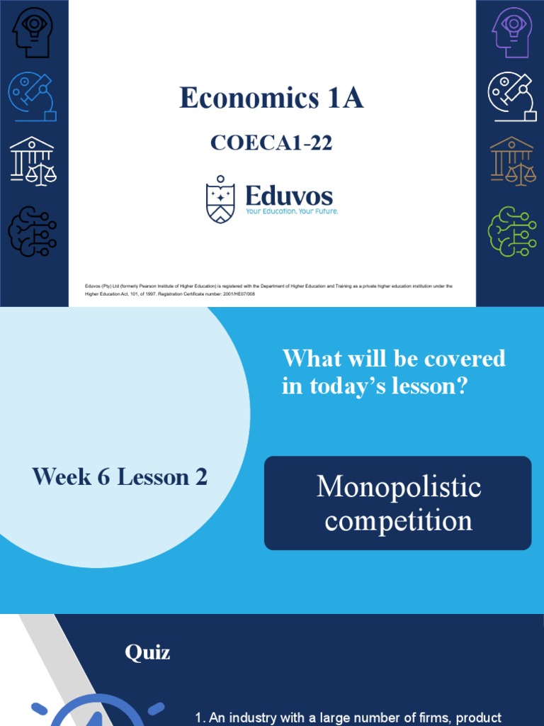 Coeca1-22 Week 6 Lesson 2 | PDF | Monopoly | Profit (Economics)