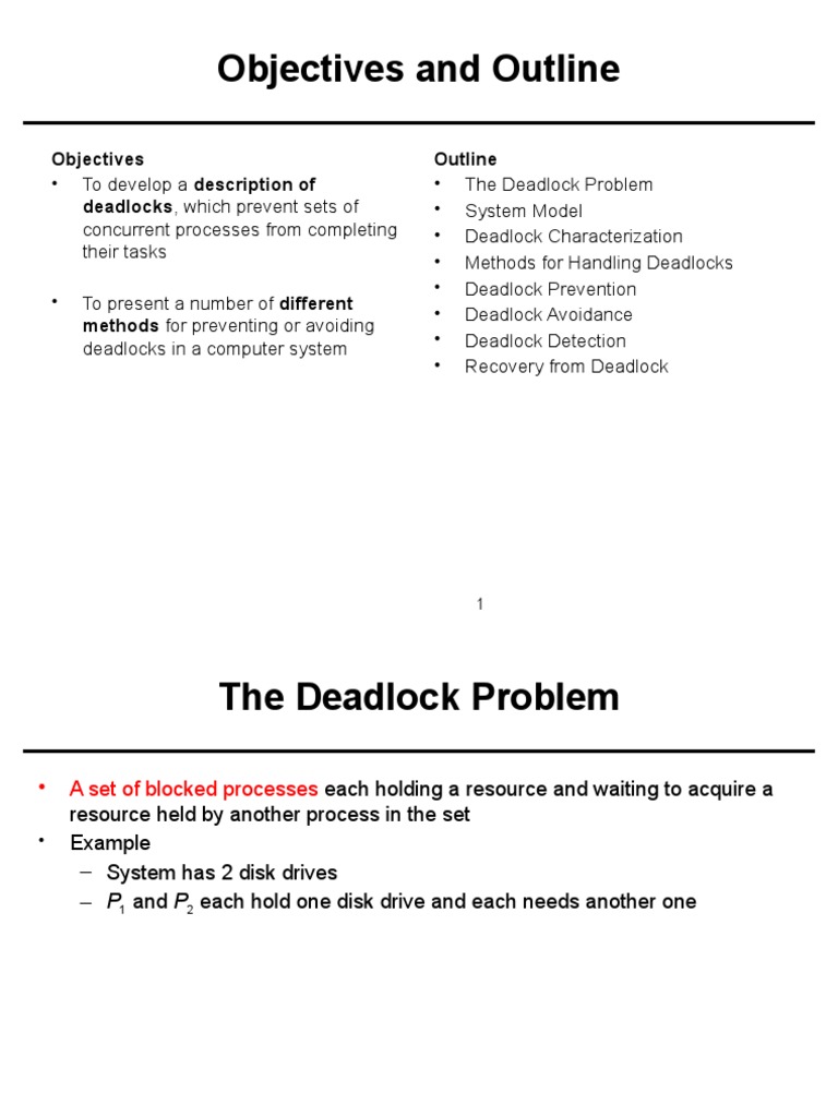 Deadlock Pdf Process Computing Computer Programming