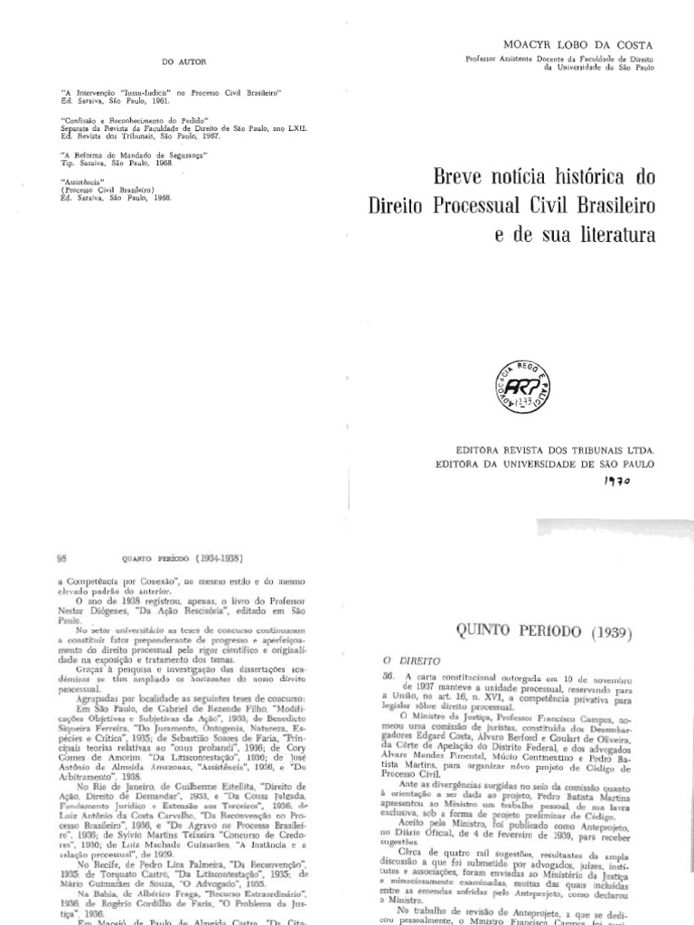 Moacyr Lobo Da Costa - Quinto Período-2 | PDF