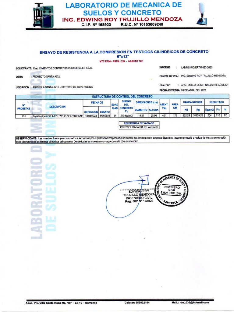 Certificados A La Compresión Ejem 2 | PDF