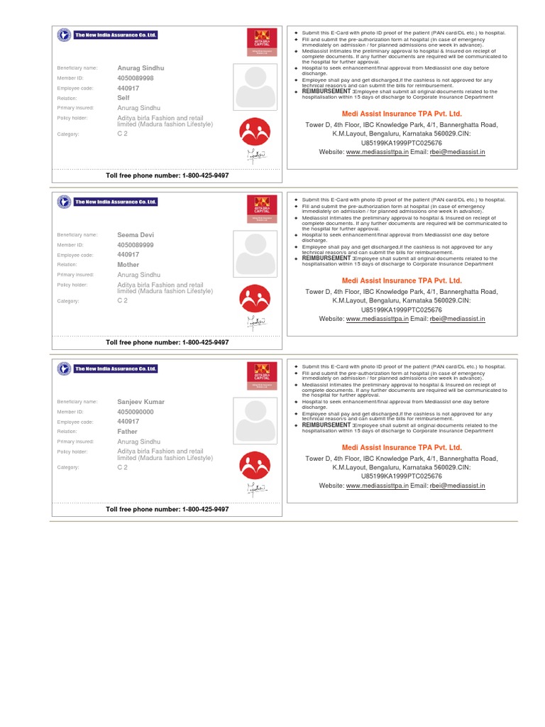 Medi Assist E-Card and Claim Process Guide | PDF | Hospital | Health ...