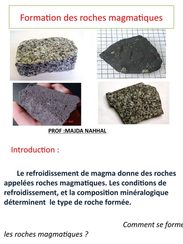 Formation Des Roches Magmatiques | PDF | Roche magmatique | Granit