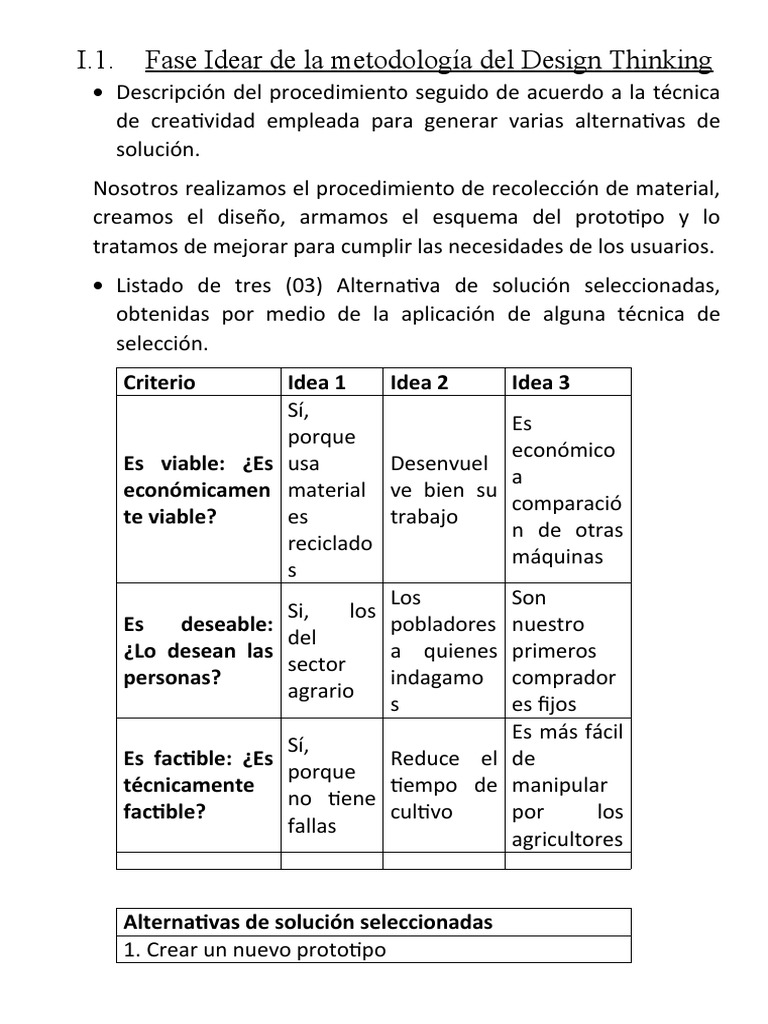 Fase Idear de La Metodología Del Design Thinking | PDF | Economias