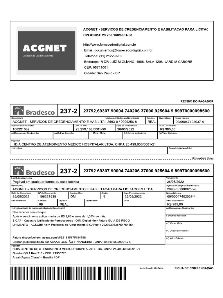 Taxa Anual Sicaf | PDF