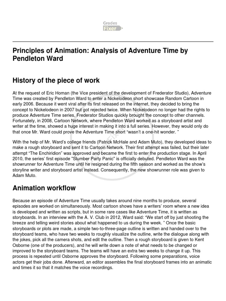 Adventure Time Animation Principles | PDF | Language Arts & Discipline ...