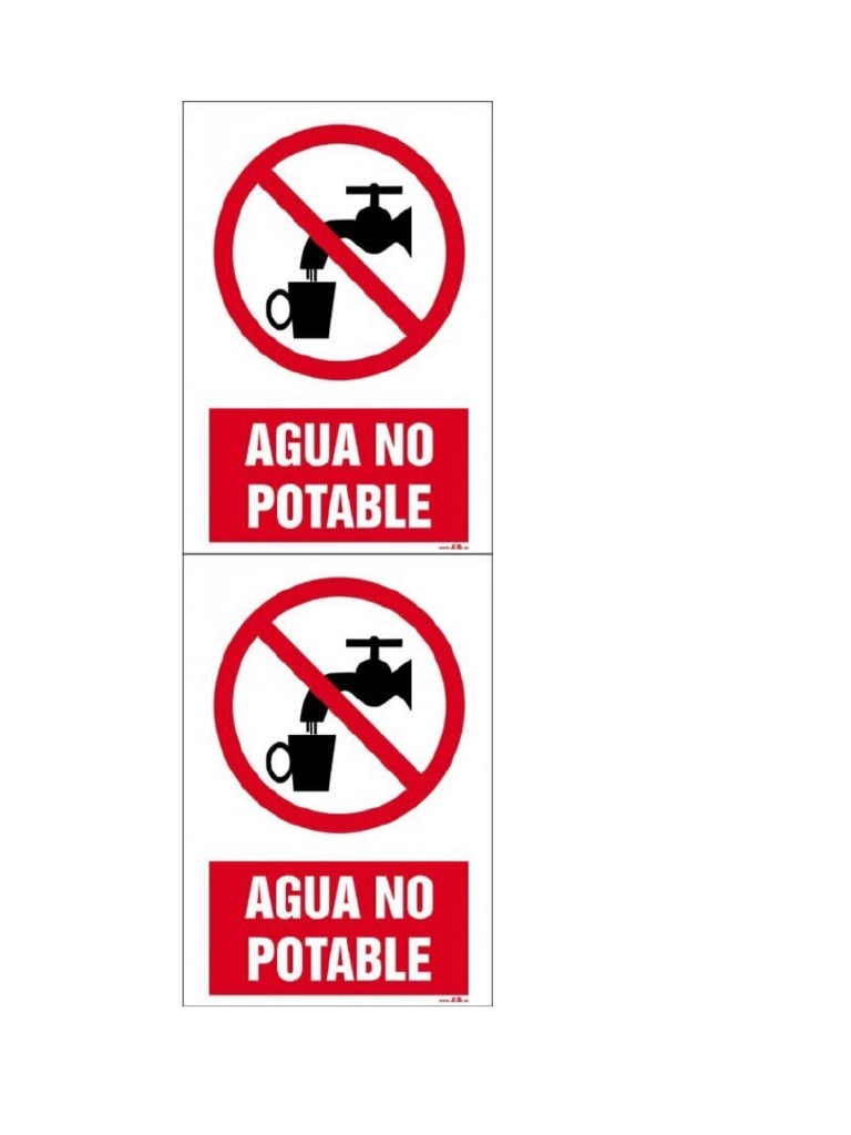 Señaletica Agua No Potable | PDF