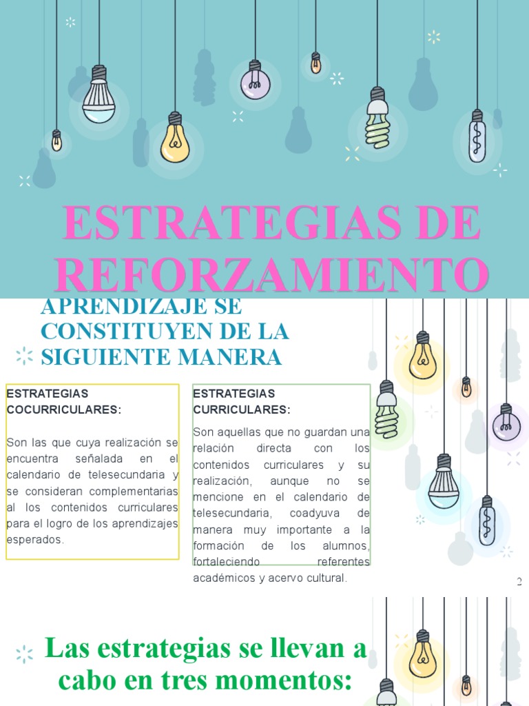 Estrategias de Reforzamiento | PDF | Evaluación | Aprendizaje