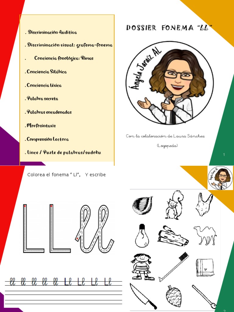 Fonema LL | Descargar gratis PDF | Sílaba | Comunicación oral