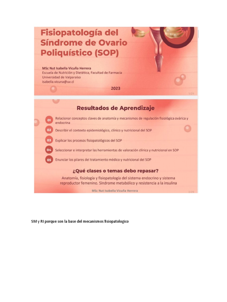 Criterios Ecográficos y SOP: Insulina y Ovarios | PDF | Ovario ...