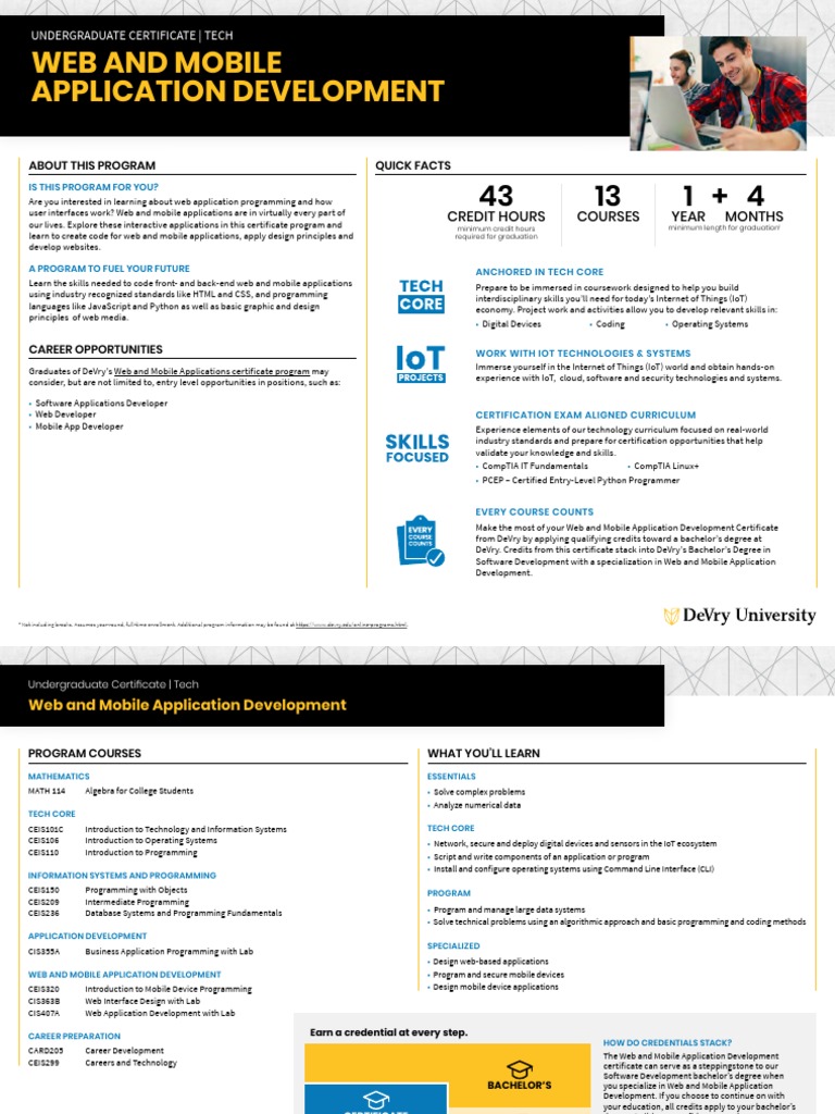 Web and Mobile Application Development Certificate Guide | PDF | Mobile ... Web and Mobile Application Development Certificate Guide | PDF | Mobile ...